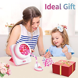 Electric Bead Spinner, Cordless Clay Bead Spinner Rechargeable with 3 Speeds 9 Adjustable Angles and Needles, Automatic Seed Bead Spinner for Bracelet Jewelry Necklaces Making, Gift Ideas for Girls