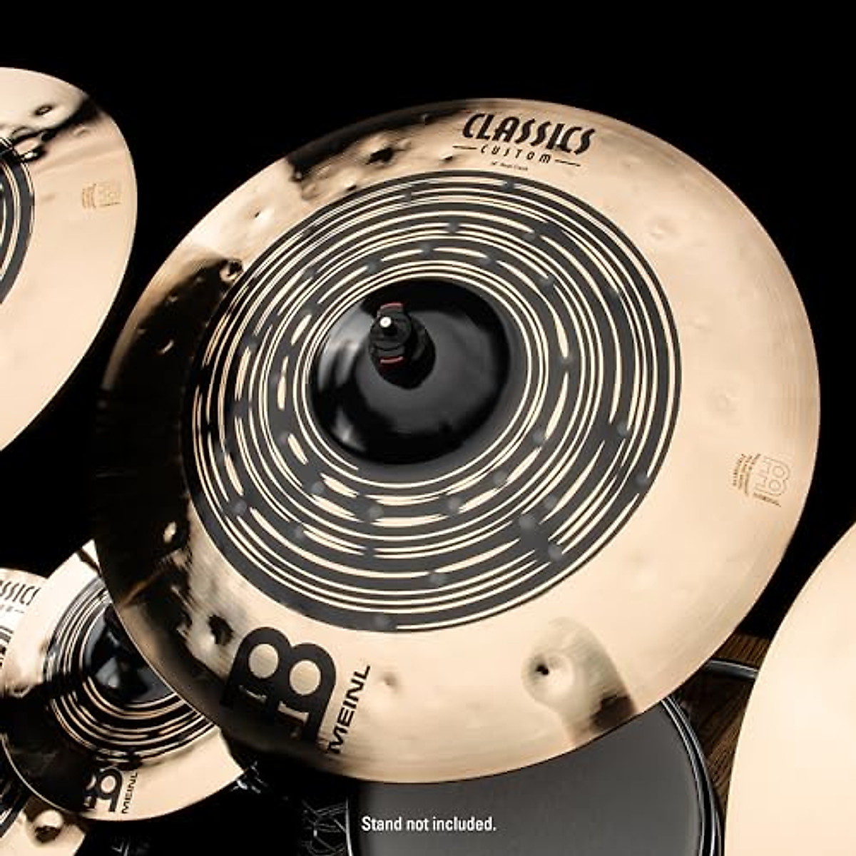 Meinl Cymbals Classics Custom Dual 18" Crash Cymbal for Drum Set, Dark/Brilliant — Made in Germany — B12 Bronze, 2-Year Warranty, (CC18DUC)