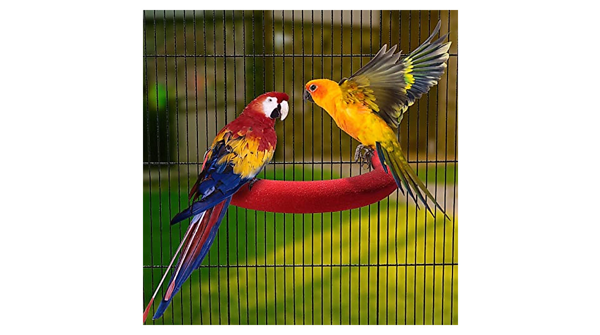 FrgKbTm U-Shape Quartz Sands Parrot Perch Stand