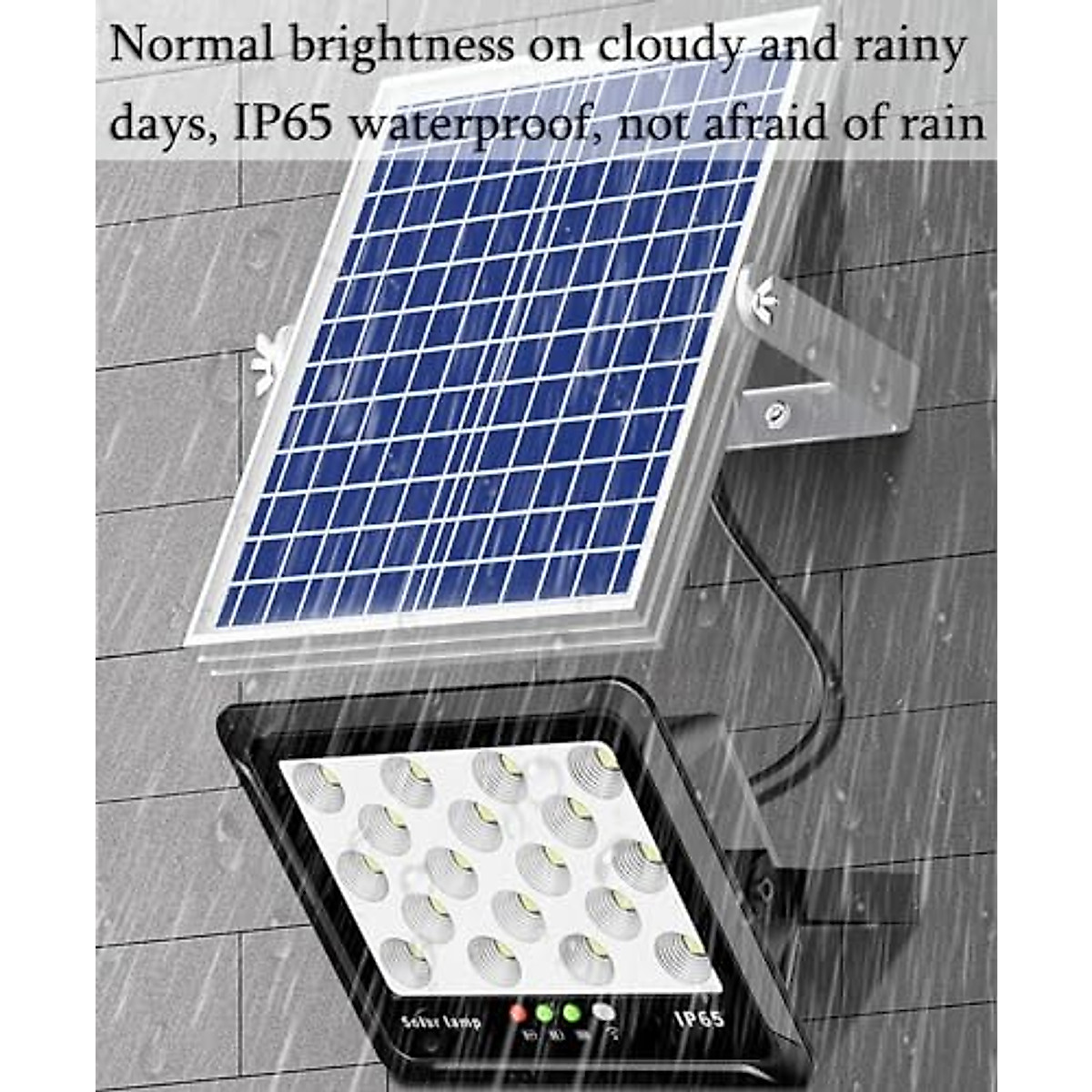 ZXXHNNAIH Solar Street Light IP65 Waterproof Solar Parking Lot Lights,with 19.6ft Cable,Motion Sensor Dusk to Dawn Easy-to-Install for Barn Yard