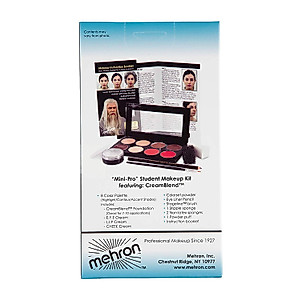 Mehron Makeup Mini-Pro Student Makeup Educational Kit (Medium/Olive)