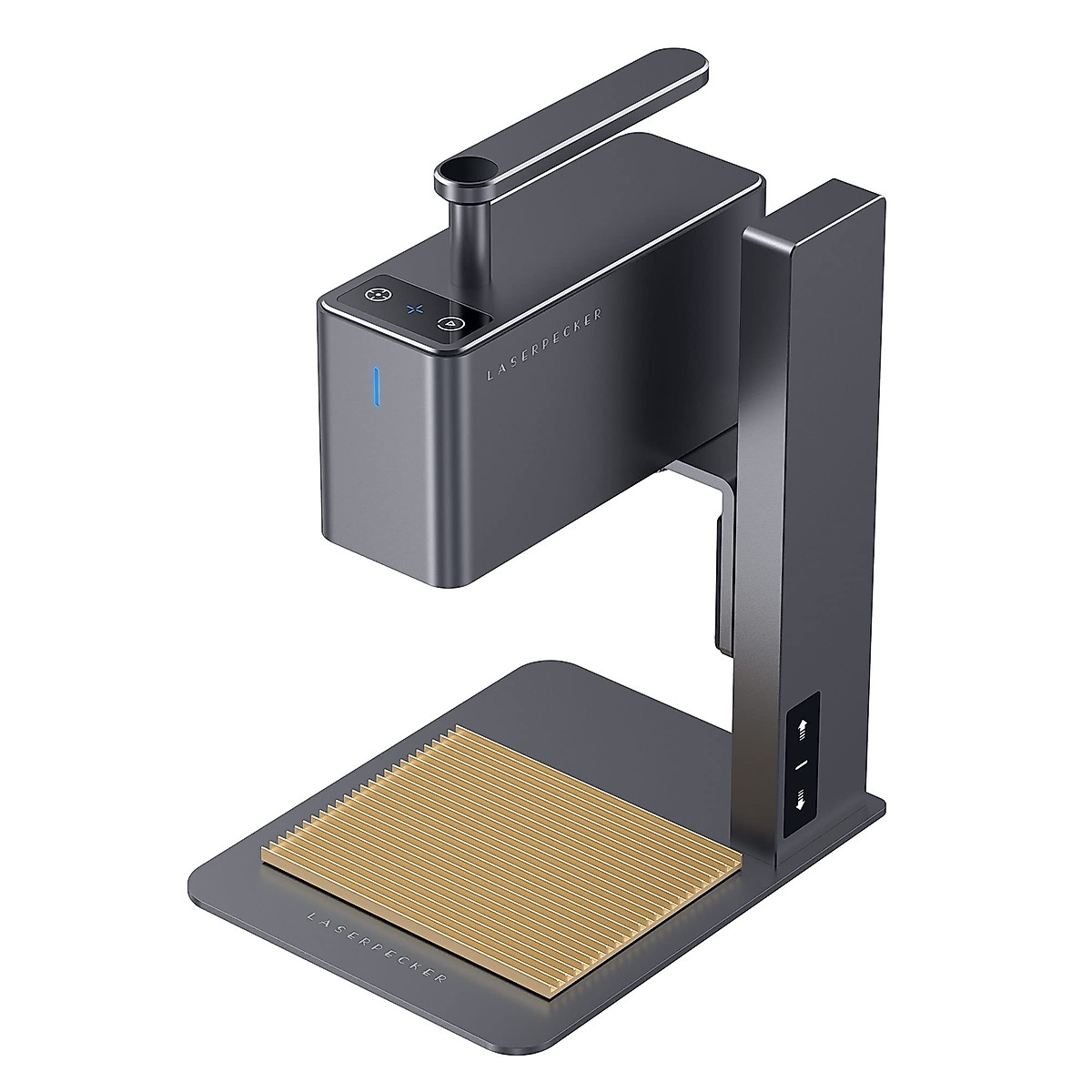 LaserPecker 2 Laser Engraver Accessories, Machine Storage Box + Roller Storage Box + Cutting Plate + Bluetooth Dongle + Batch Engraving Button + Exhaust Pipe, Engraving Machine Accessories for LP2