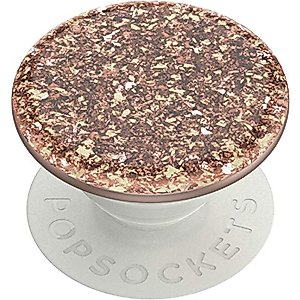 ​​​​PopSockets Phone Grip with Expanding Kickstand, PopSockets for Phone - Foil Confetti Rose Gold
