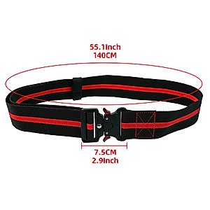 MELOTOUGH 2" Nylon Web Work Belt with Heavy Duty Quick Release Rugged Metal Buckle outdoor men's belt
