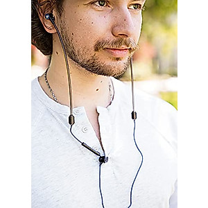 DefenderShield EMF-Free Air Tube Stereo Earbud Headphones - Universal Radiation Free Wired Headphones with Mic & Volume Control