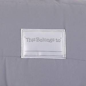 Everything Kids Blue and Grey Dino Toddler Nap Mat with Pillow and Blanket