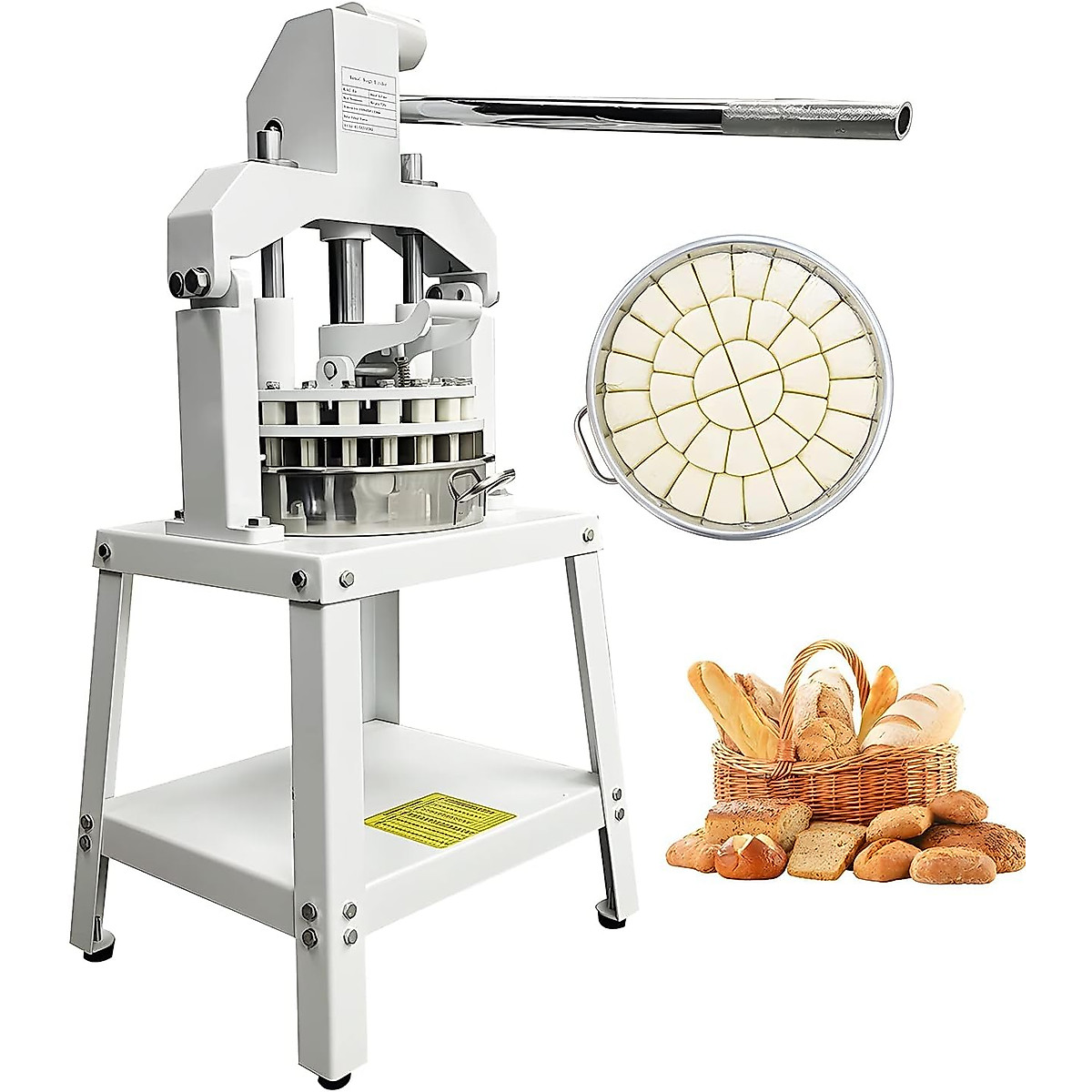 HayWHNKN Dough Divider Rounder 36pcs Dough Cutter 1.06~5.64oz Manual Dough Equal Divider Maker Hand Press Dough Cutter Scraper Bread Maker for Bakery Desktop