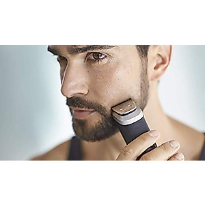 Philips Norelco Multigroomer All-in-One Trimmer Series 5000, 18 Piece Mens Grooming Kit, for Beard Face, Hair, Body Hair Trimmer for Men, No Blade Oil Needed, MG5750/49