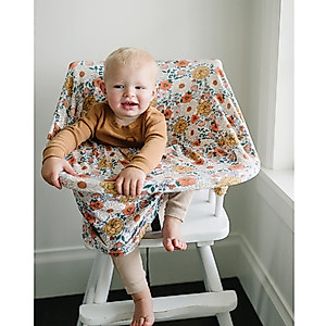 Baby Car Seat Covers- Multi-use Carseat Canopy for Babies, Stretchy Infant Carseat Cover Boy, Shower Gifts for Unisex Boys and Girls(Floral)