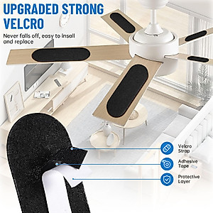 Ceiling Fan Filters for Blades,Ztaussi 5pcs Activated Coconut Shell Carbon Air Filters, Charcoal Vent Filter for Home, Cleaner Air, Dust Control