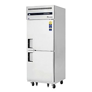 Everest Refrigeration ESFH2 Reach-in Freezer 2 Solid Half Doors, 115v, NSF - 22 cu. ft.