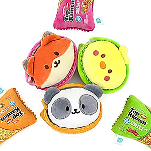 Anirollz x Nissin Top Ramen Cute Panda Character Squishy Stuffed Animal Plush Toy - Small (Pandaroll)