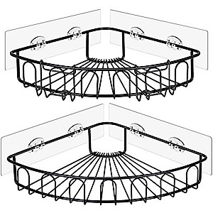 Orimade 4 Pack Transparent Adhesive Strip for Stainless Steel Corner Shower Caddies 8.66 x 2.75 inches (22 x 7 CM)