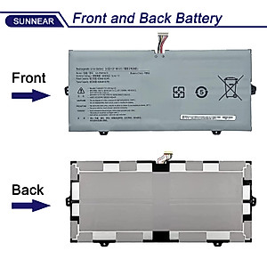 SUNNEAR AA-PBRN4ZU Battery Compatible with Samsung Galaxy Book Flex 930QCG 930QCJ 930XCJ NP930QCG-K01 950QCG-X01 950QCJ 950XCJ NP950QCG NP950QCG-K01US 15.4V 4350mAh 66.9Wh 4-Cell