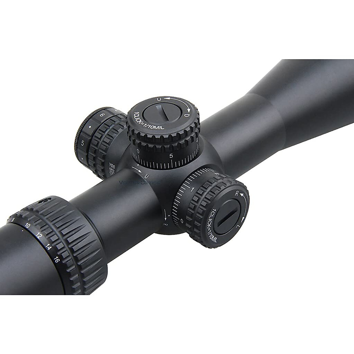 Vector Optics Veyron 4-16x44mm, 1/10 MIL, 30mm Tube, Red Illuminated First Focal Plane (FFP) Ultra Short Riflescope