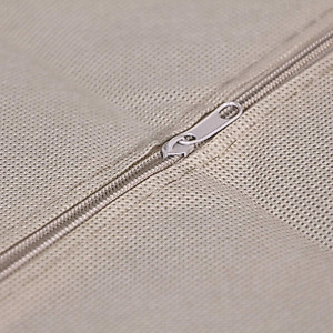 TENABORT 9 Pack Foldable Drawer Organizer Dividers Cloth Storage Box Closet Dresser Organizer Cube Fabric Containers Basket Bins for Underwear Bras Socks Panties Lingeries Nursery Baby Clothes Beige