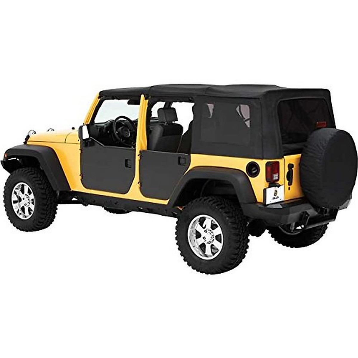 Bestop 5180301 Black Element Door Enclosure Kits for 2007-2018 Wrangler JK 2-Door & 4-Door