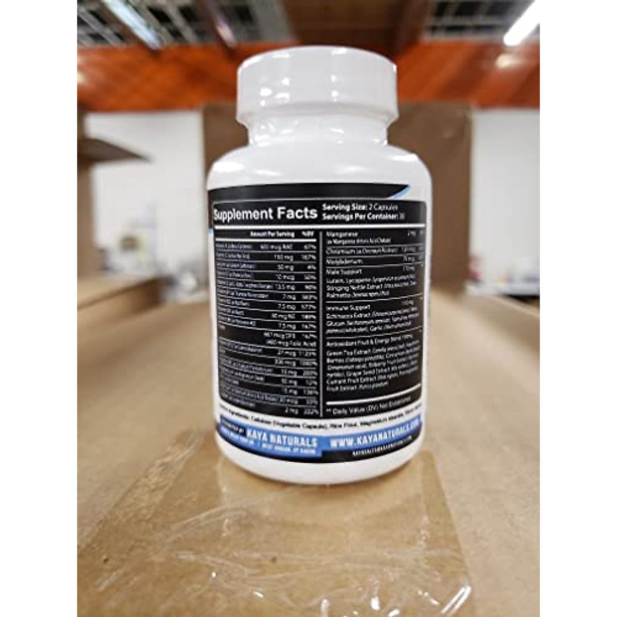 Kaya Naturals Multivitamin for Men - Men's Prostate Multivitamin - Multi Mineral Daily Supplement - Pills for Men - Supports Healthy Prostate - Vitaminas para Hombres - 60 Veggie Capsules