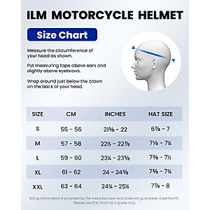 ILM Motorcycle Helmet Full Face with Pinlock Compatible Clear&Tinted Visors and Fins Street Bike Motocross Casco DOT Model Z501(Legend Green, X-Large)
