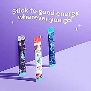 Alani Nu Energy Stick Packets, Activate with Water, 200mg Caffeine, Zero Sugar, 30mcg Biotin, Formulated with Amino Acids Like L-Theanine to Prevent Crashing, Hawaiian Shaved Ice, 10 Sticks Per Pack