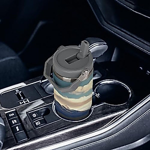 WITHSBKK 30oz Car Cup Cook National Park Landscape Printed with Portable, Stainless Steel Travel Mug, Vacuum Insulated Tumbler And Straw, Leakproof for Car & Outdoor, UV Printed Design