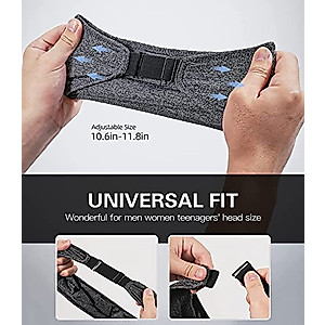 ASMRBAND Sleep Headphones Wireless Sports Headband, Headband Headphones 10Hrs Bluetooth Headband with Soft Cozy Earbuds Comfortable Sleeping Headphones for Side Sleepers, Cool Tech Gadgets Unique Gift