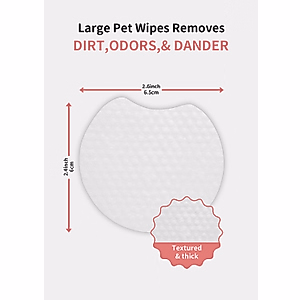 Natural Wrinkle Wipes for Dogs, 120 Count, Hypoallergenic Dog Wipes, Wrinkle Wipes French Bulldog, Cleaning & Deodorizing, Dog Wipes for Grooming Faces, Paws & Butts