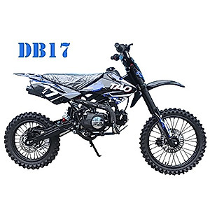 HHH TAOTAO DB 17 Adult Youth Kids 125cc Dirtbike Gas Dirt Bike Pit Bike Manual 4 Speed (Green)
