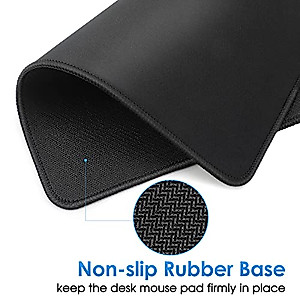 KTRIO 10 Pack Mouse Pad, Small Mouse Pads with Stitched Edges, [30% Larger] Mousepads Bulk Non-Slip Rubber Base, Waterproof Mouse Pad for Computers, Gaming, Office & Home, 11 x 8.5 x 0.12in, Black