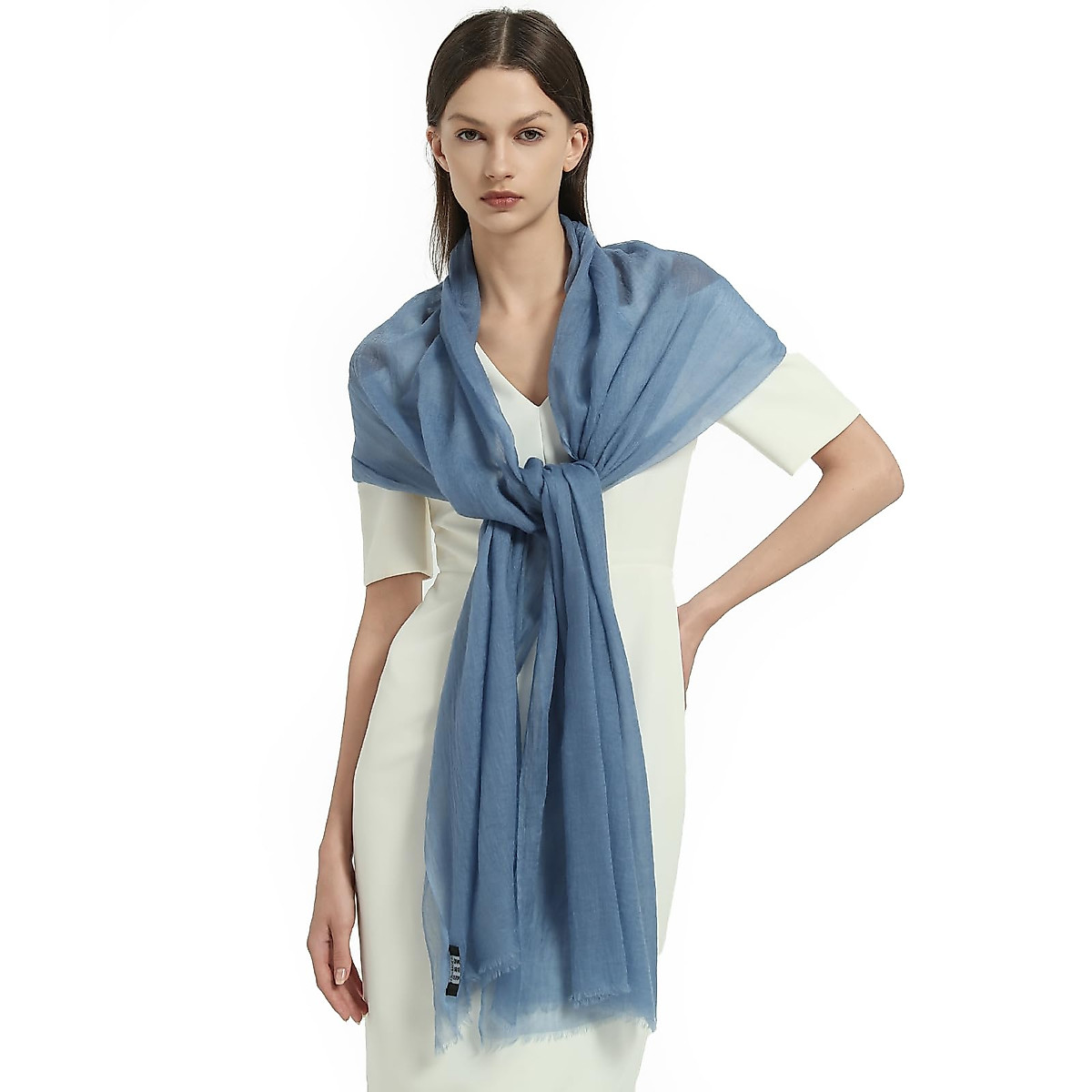 NUOHEMULE featherlight scarf cashmere for Women Lightweight Shawl and Travel Wraps, Super Large (230 * 100cm) Pashmina Summer Scarf as Elegant Accessory