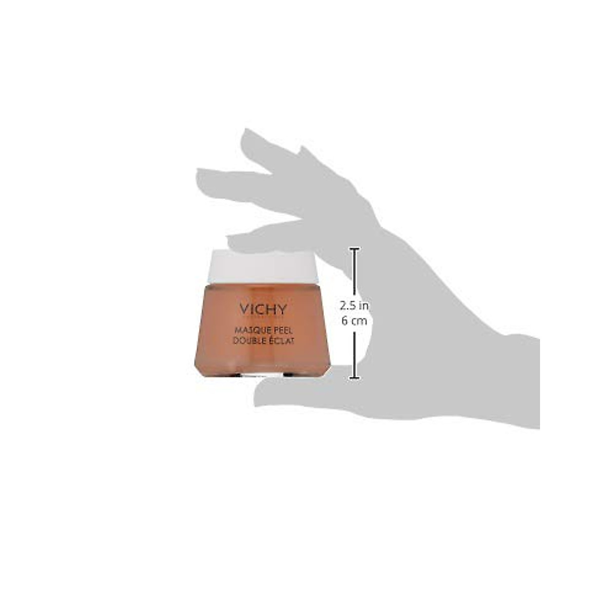 Vichy Mineral Double Glow Peel Face Mask with Exfoliating AHA Fruit Acids, Oil-Free Face Mask to Refine and Illuminate Skin, Paraben-Free