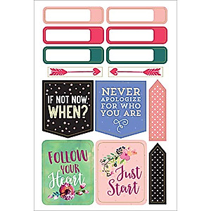 Essential Weekly Planner Stickers - She Believed She Could (Set of 160 Stickers)