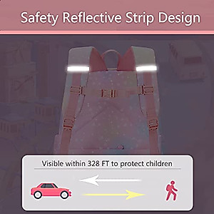 Lmeison Backpack for Girls School Backpacks for Girl Cute Bookbag Kawaii Kids School Bag Blue Rainbow Back Pack for Elementary School Middle School Teen Backpacks Casual Daypack for Travel