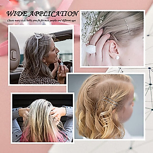 MORGLES Silver Bobby Pins for Gray Hair 120PCS 2Inches Hair Pins for Women with Box