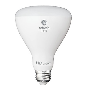 GE Refresh LED Light Bulbs, Indoor Floodlight Bulbs, 10.5 Watt (65 Watt Equivalent) Energetic Daylight, Medium Base, Dimmable (4 Pack)