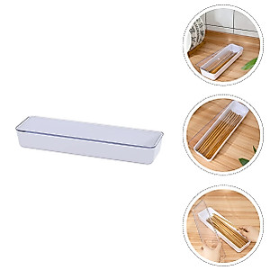 Cabilock 1pc Utensils Tray Holder Cover Lid for Lid, Spoon Dinnerware Drainer Countertop Home Chopstick Rack with Flatware Drawer Organizer Cutlery Tableware Organizer, Sink