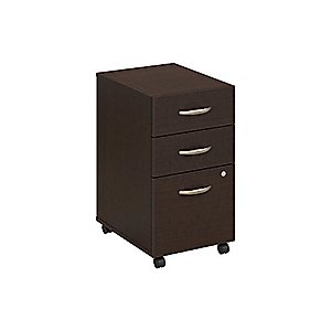 Bush Business Furniture Series C: 3 Drawer Pedestal, Mocha Cherry