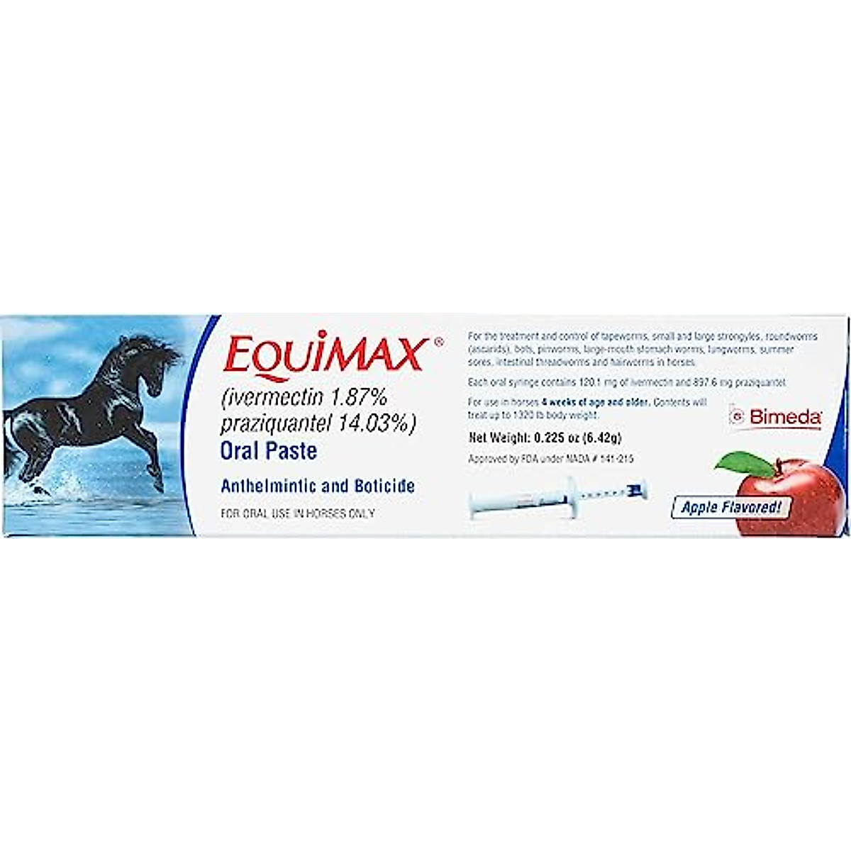 Equimax 14.03 Praziquantel/1.87 Ivermectin Paste