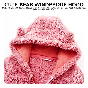 Baby Girls Snowsuit Infant Bear Snow Suits For Toddler Clothes 6-9 Months Coat