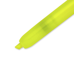 SHARPIE Retractable Highlighters, Chisel Tip, Fluorescent Yellow, 12 Count