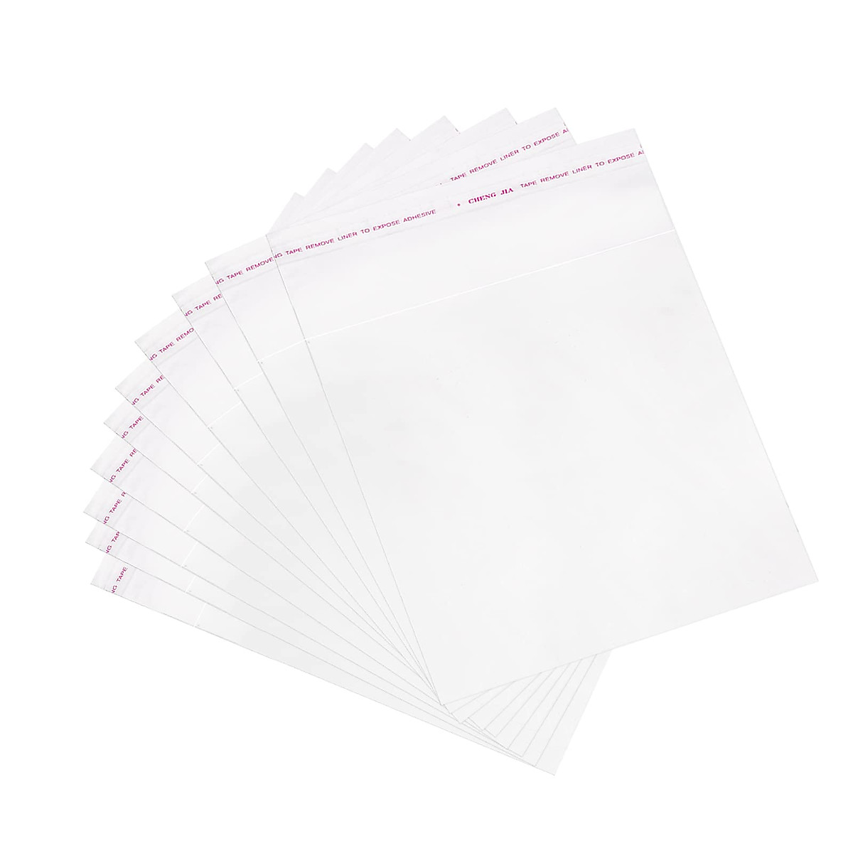 uxcell 500Pcs Clear Cello Bags, 4" x 4" Plastic Self Sealing OPP Cello Treat Bags Cello Poly Bags for Packing Cookies Candy Jewelry Gifts, Clear