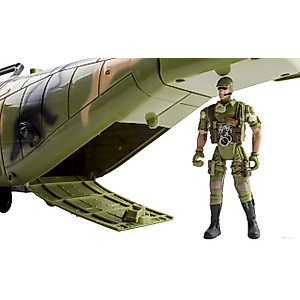 WolVolk Giant C130 Bomber Military Combat Fighter Airforce Airplane Toy with Lights and Army Sounds for Kids, with Mini Soldiers