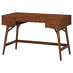 Coaster Furniture 3-Drawer Writing Desk Walnut 800744
