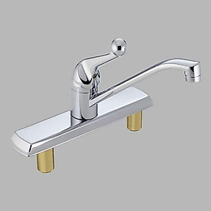 Delta Faucet 120LF Classic, Single Handle Kitchen Faucet, Chrome,8.00 x 10.50 x 8.00 inches