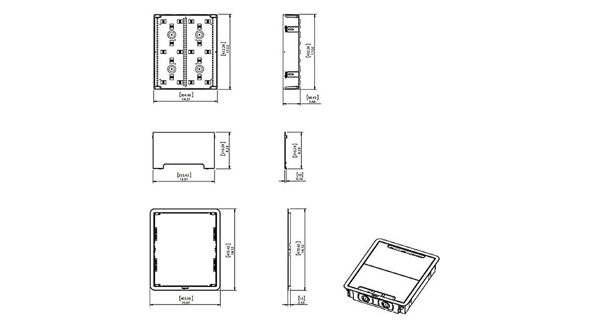 Legrand OnQ 17 Inch Enclosure for AV Devices