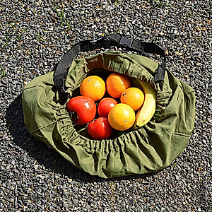 Harvesting Apron,Garden Harvest Apron,Perfect for Weeding,Vegetables,Fruits,Berry Picking,Gathering Eggs Herb,Canvas Harvest Apron Waist Belt for Gardeners Women Men with 2 Pockets Handsfree