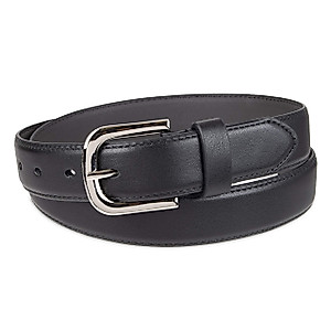 Amazon Essentials Women's Casual Skinny Jean Belt with Single Prong Buckle (Available in Plus Size), Black, Medium