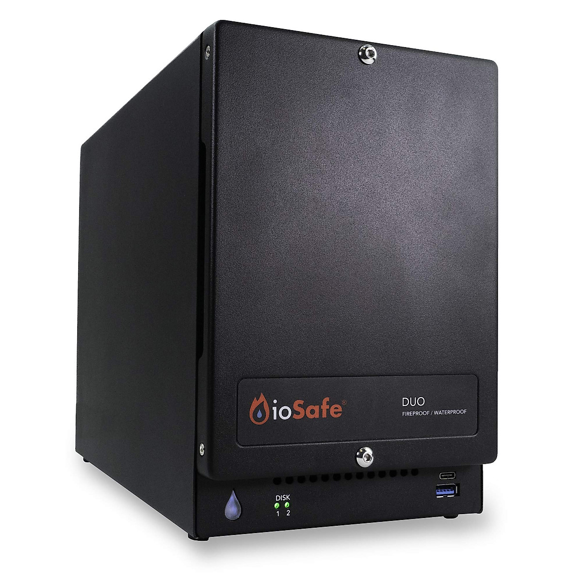 ioSafe Duo RAID 1 USB 3.2 Fireproof/Waterproof Desktop Hard Drive (8TB (2x4TB))