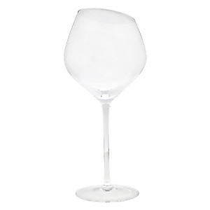 G Francis Large 'Red Wine' Glasses Set of 4-20oz Slant Rim Wine Glass with Long Stems Drinking Crystal Wine Glasses