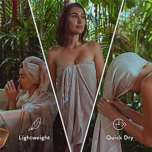 WETCAT Turkish Beach Towel Oversized 38x71 100% Cotton Sand Free Quick Dry Extra Large Light Travel Towel for Adults Beach Accessories Gifts - Burnt Orange